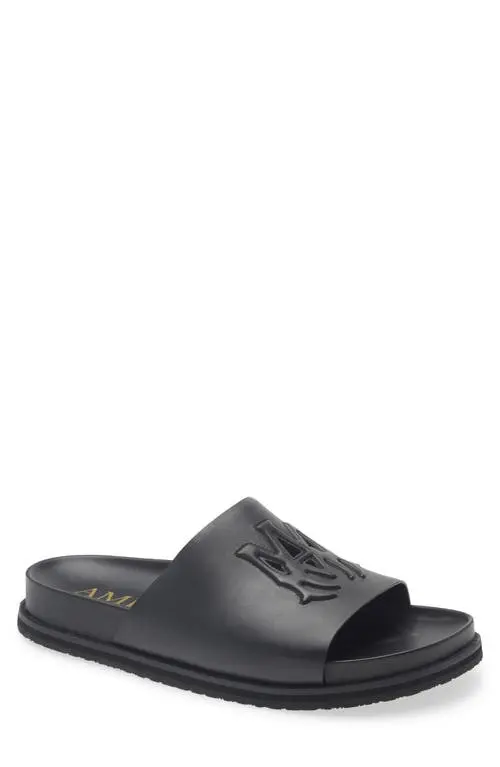 Amiri Ma Leather Slide Sandal