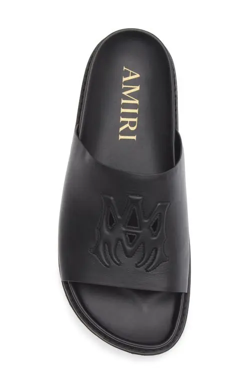 Amiri Ma Leather Slide Sandal