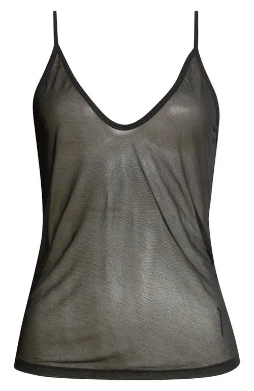 TOM FORD Sheer Crepe Jersey Tank - Black