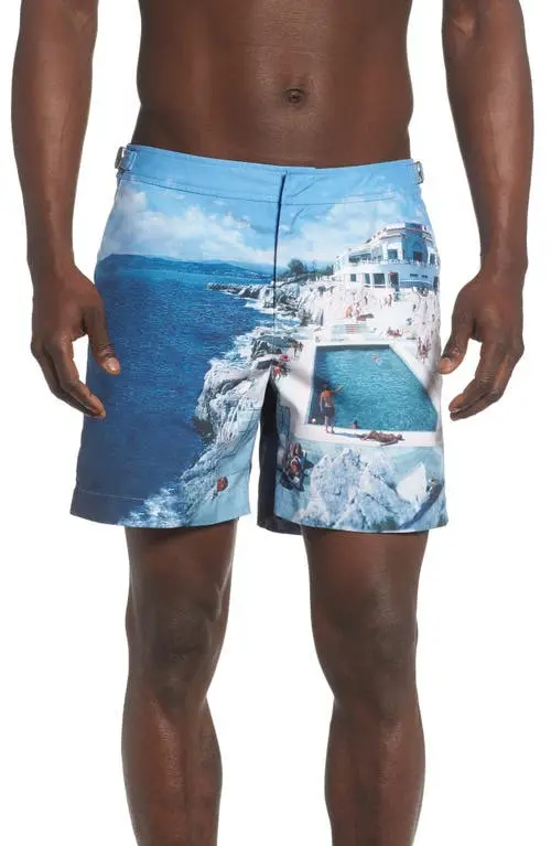 Orlebar Brown Bulldog Mid-length Swim Shorts - Roc Pool Ii