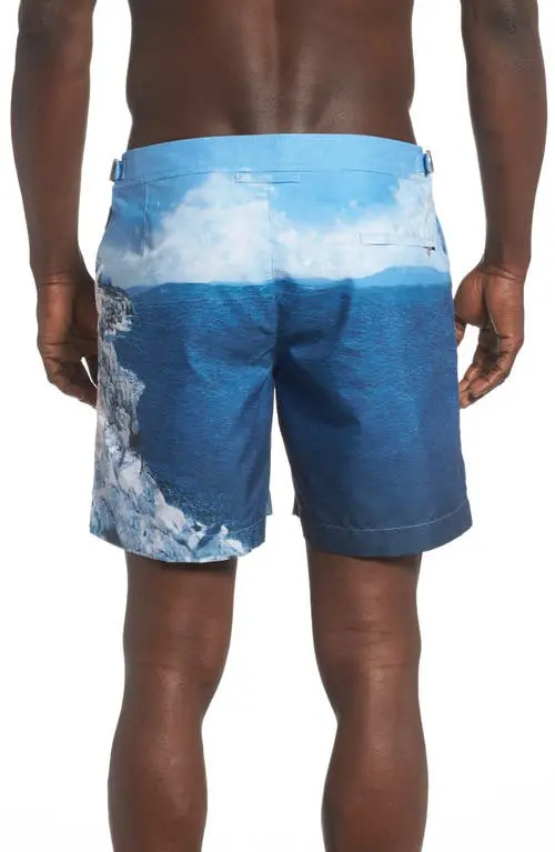 Orlebar Brown Photographic Swim Trunks - Roc Pool Ii