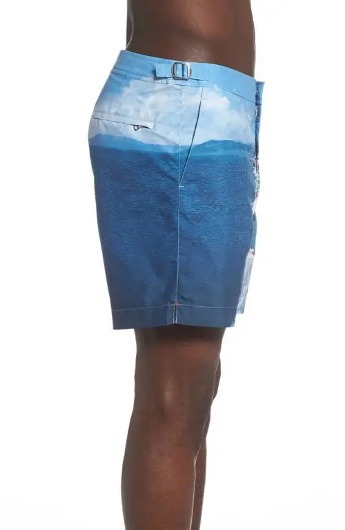 Orlebar Brown Photographic Swim Trunks - Roc Pool Ii