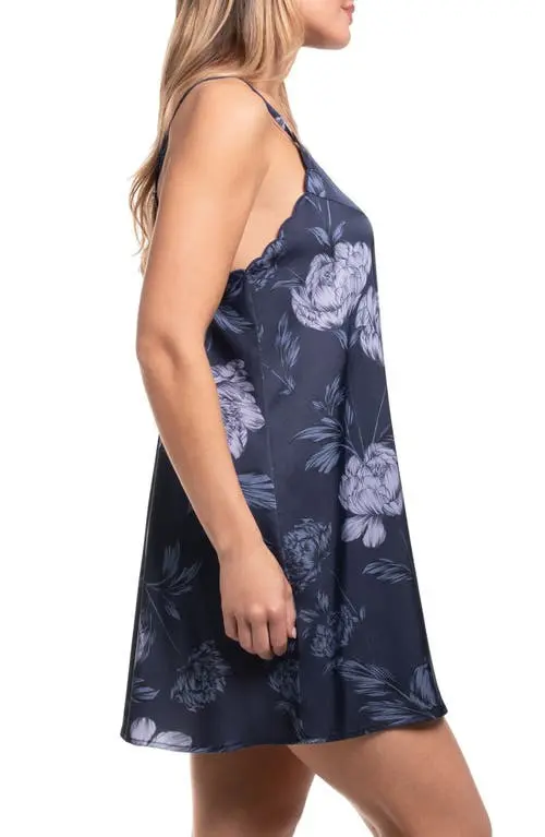 MIDNIGHT BAKERY Floral Scalloped Chemise