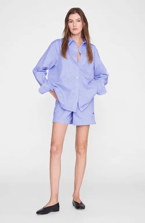ANINE BING Ramy Short - Blue Stripe