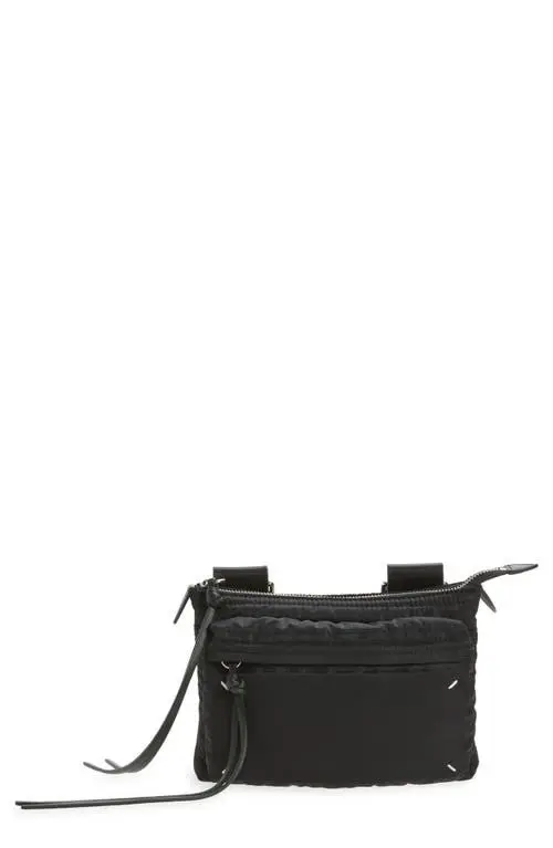 MAISON MARGIELA Zip Line Twill Camera Bag - Black/black