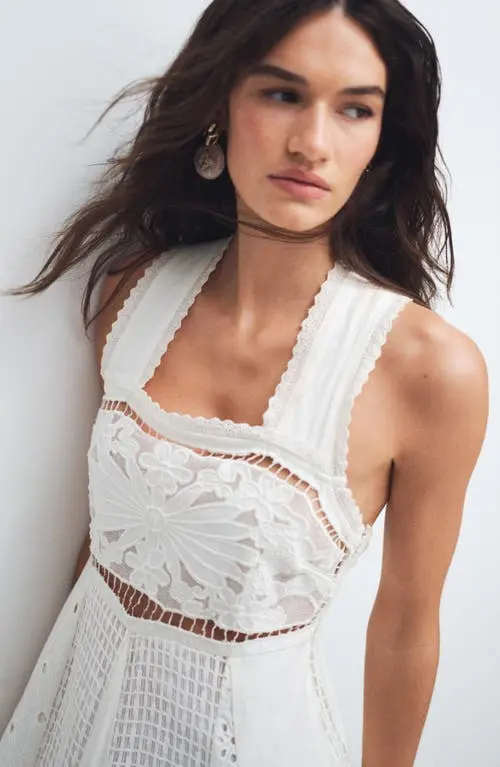 Topshop Sleeveless Embroidered Maxi Dress