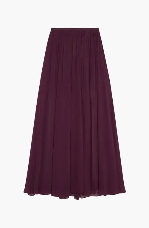 ANINE BING Clementine Pleated Maxi Skirt - Fig