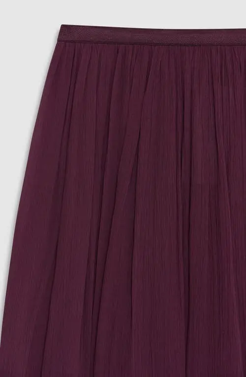 ANINE BING Clementine Pleated Maxi Skirt - Fig