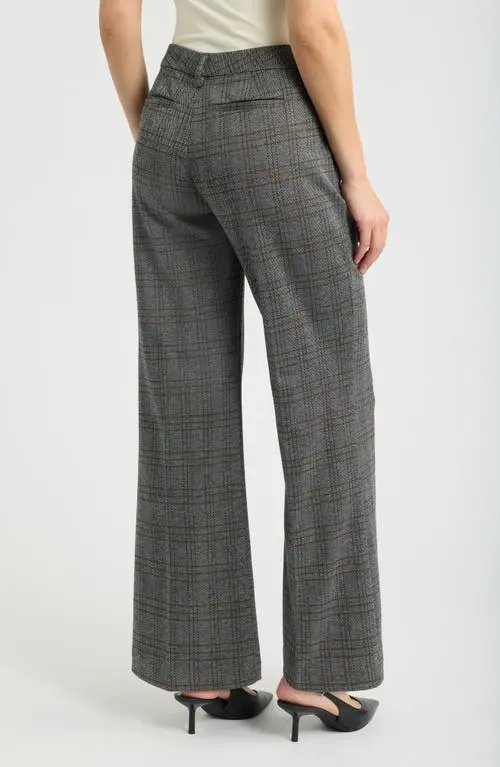 LIVERPOOL Kelsey Plaid Wide Leg Pants