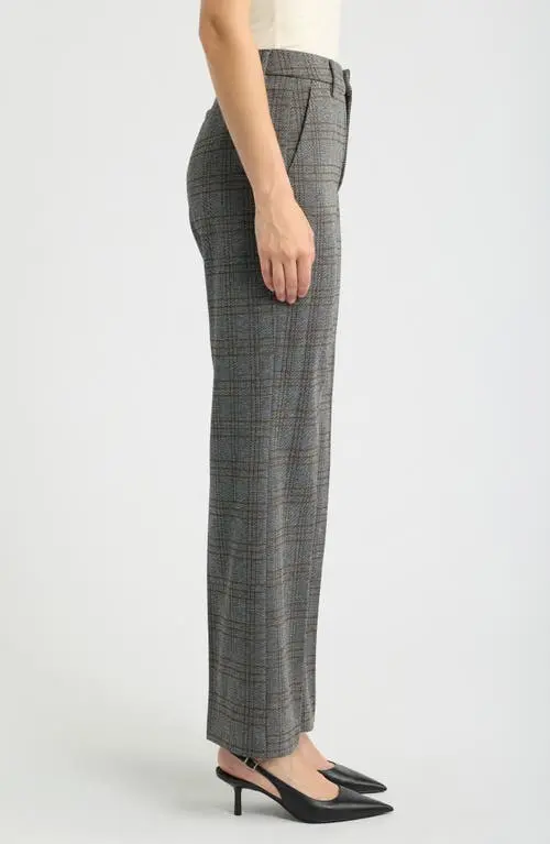 LIVERPOOL Kelsey Plaid Wide Leg Pants