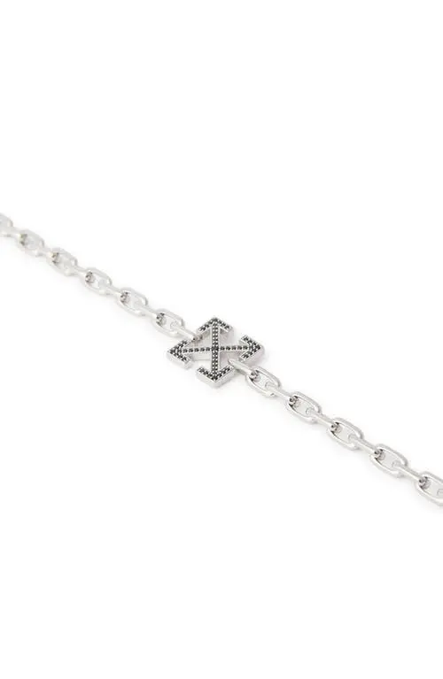Off-White Lab Grown Diamond Arrow Chain Bracelet