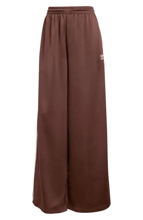 ADIDAS ORIGINALS Wide Leg Satin Track Pants - Auburn/cre