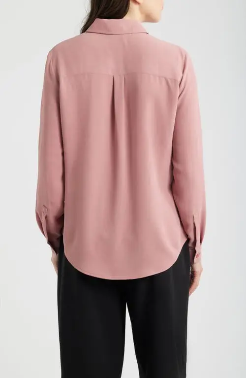 Anne Klein Clean Front Utility Button-up Shirt