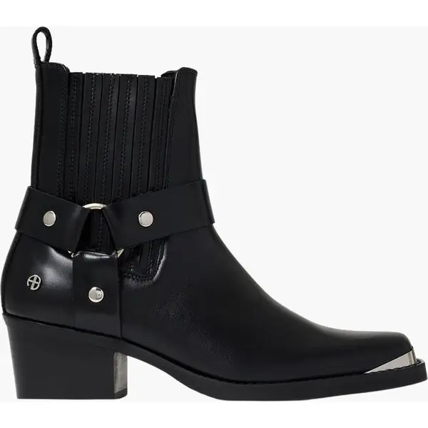 ANINE BING Mid Biker Boots - Black