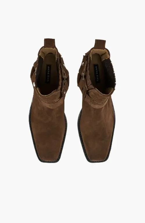 ANINE BING Mid Biker Boots - Tobacco