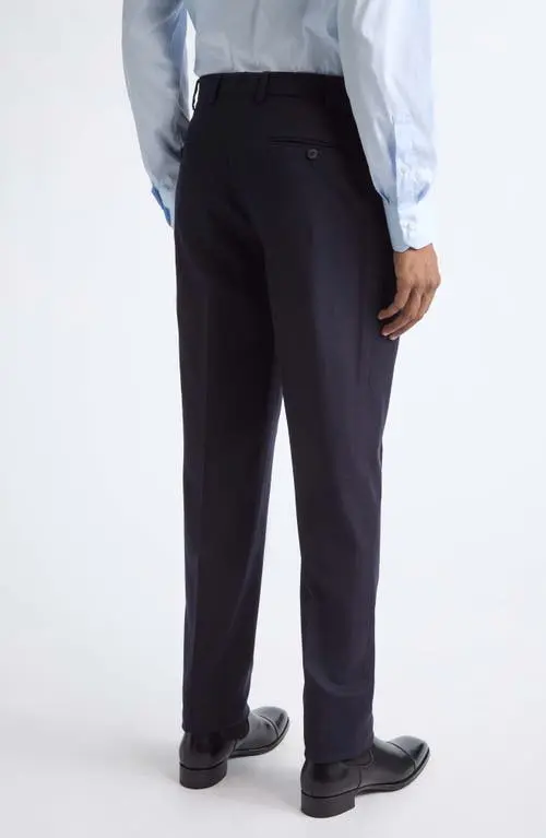 Isaia Wool & Cashmere Trousers - Dark Blue 800
