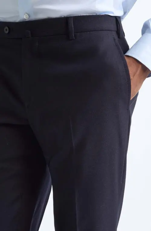 Isaia Wool & Cashmere Trousers - Dark Blue 800