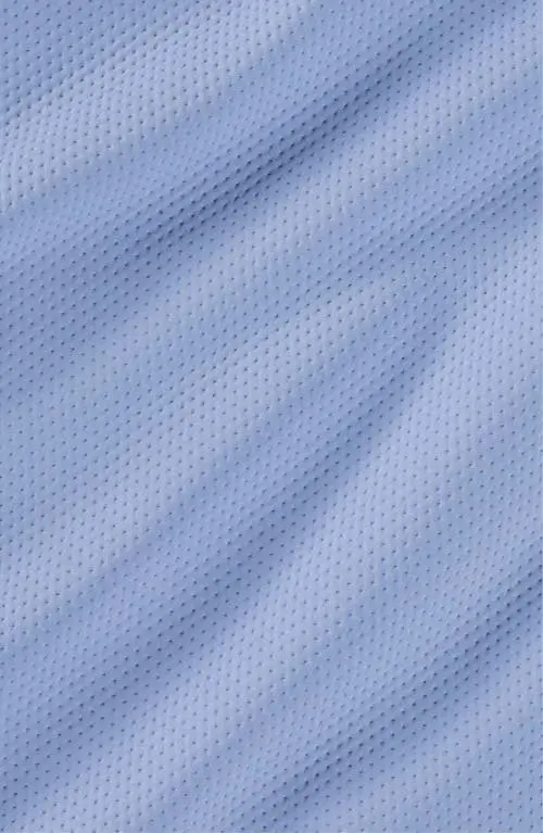 FABLETICS The Gridtech Quarter Zip Hoodie - Blue Oxford