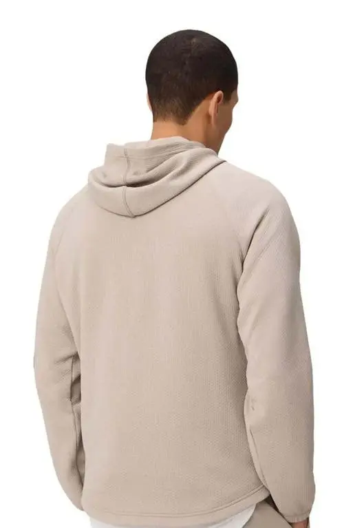 FABLETICS Gridtech Quarter Zip Hoodie - Brutalist Khaki