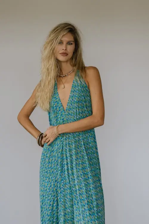 SUN CHILD Classic Silk Dress Moksha