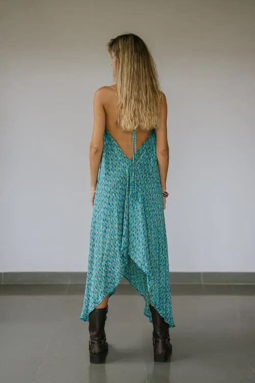SUN CHILD Classic Silk Dress Moksha