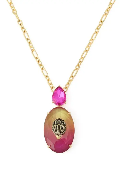 Kurt Geiger Gemstone Long Pendant Necklace