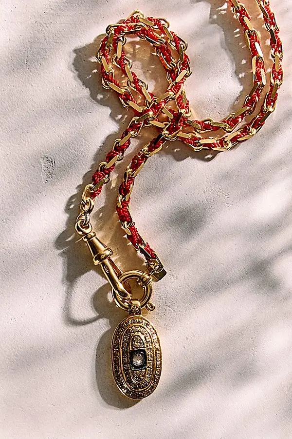 Free People Marie Laure Chamorel N° 951 Necklace - Gold/red