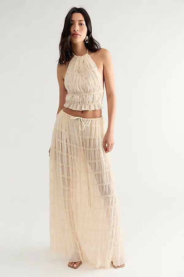 Arcina Ori Juliette Maxi Skirt Set - Cream