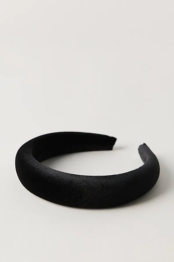 Free People Velvet Halo Headband - Black