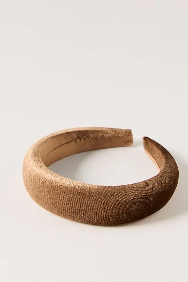 Free People Velvet Halo Headband - Chocolate