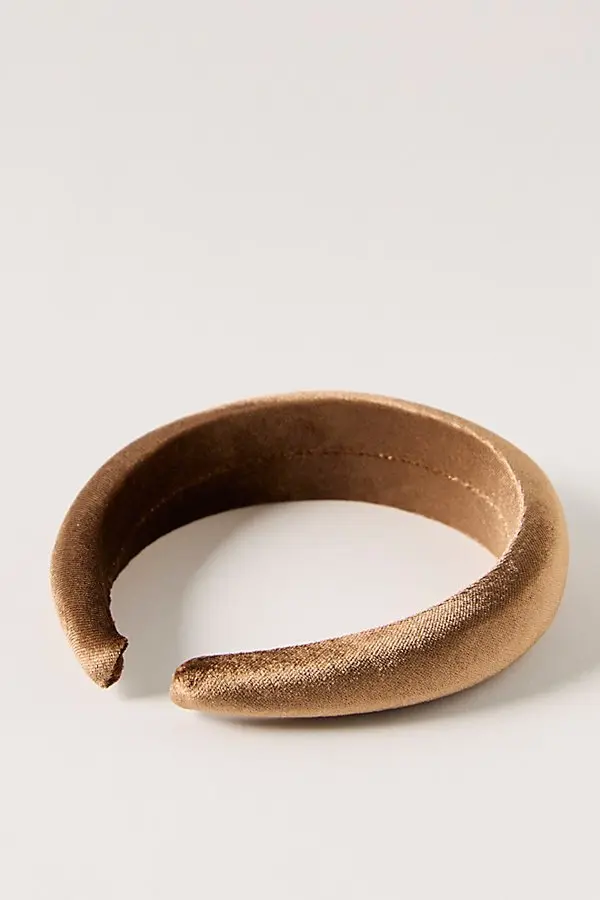 Free People Velvet Halo Headband - Chocolate