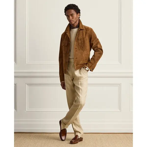 Ralph Lauren Ryder Suede Trucker Jacket