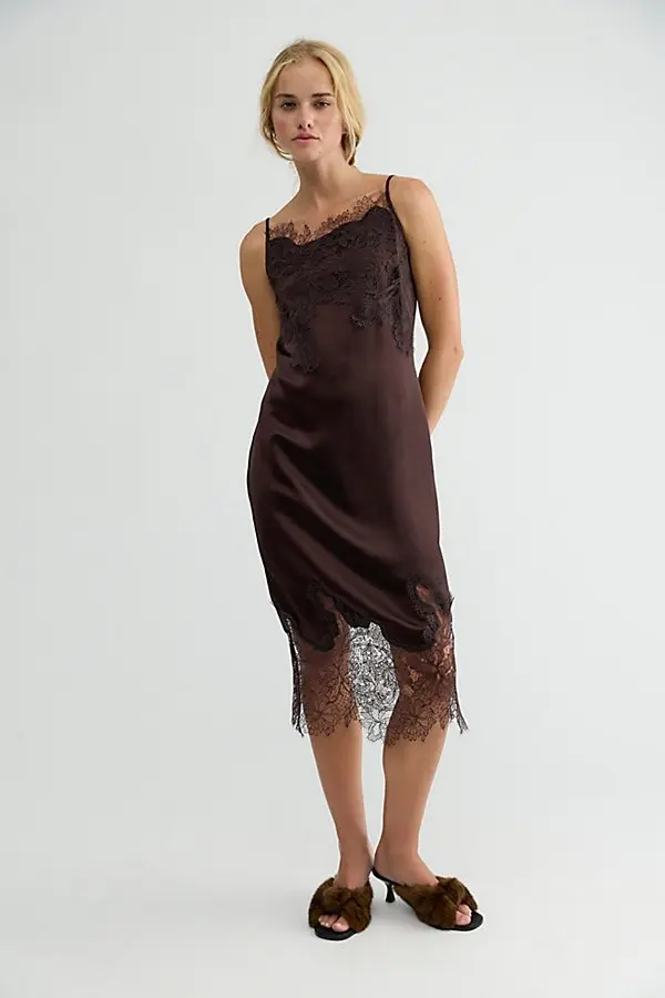 Shona Joy Lucia Lace Midi Dress