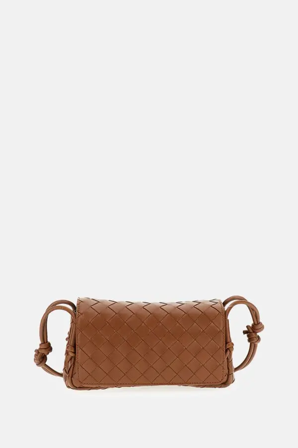 Bottega Veneta Leather Intrecciato Woven Evening Bag