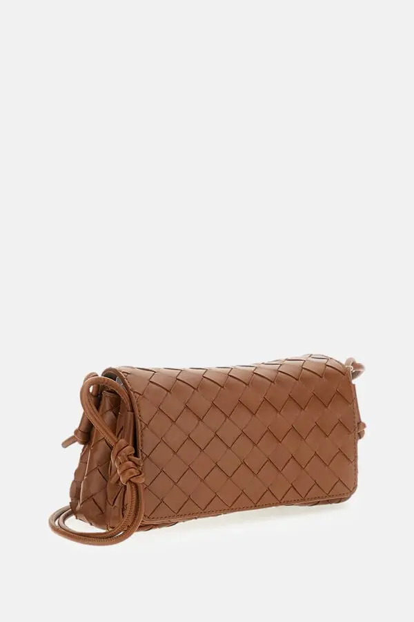 Bottega Veneta Leather Intrecciato Woven Evening Bag