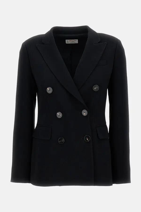 Alberto Biani Cady Double-breasted Blazer - Black