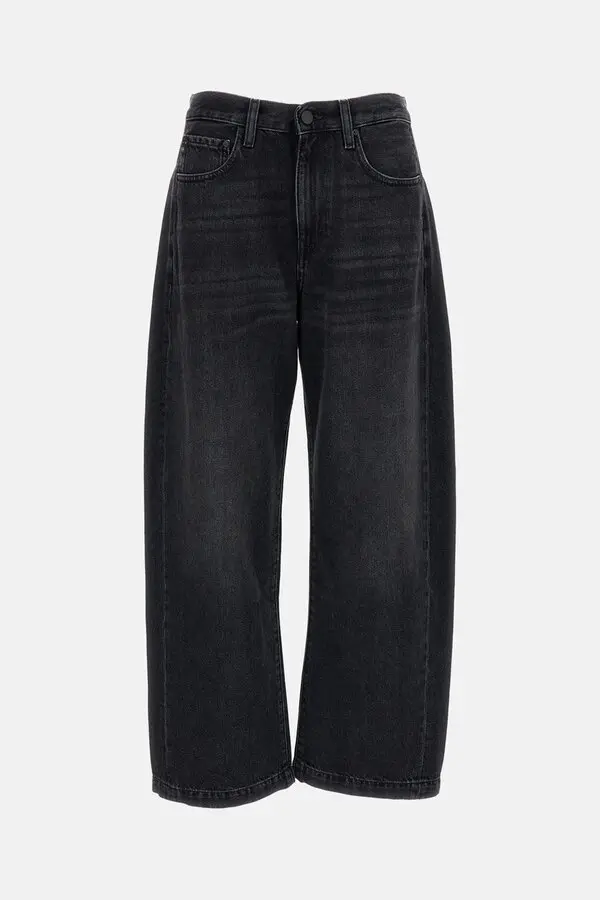 Ag Hattie High-rise Barrel Jeans - Nero