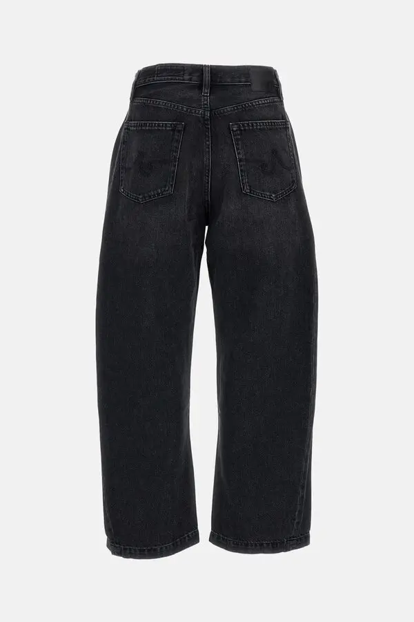 Ag Hattie High-rise Barrel Jeans - Nero