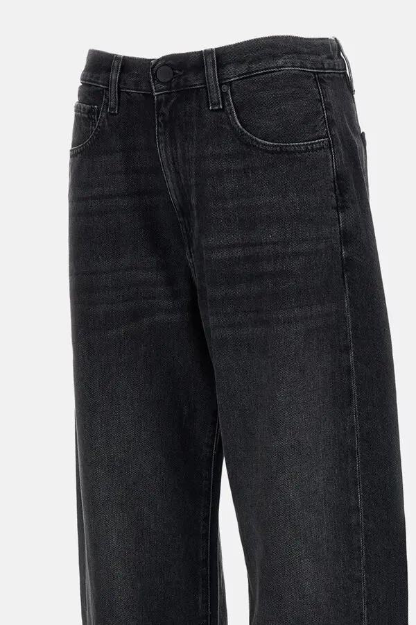 Ag Hattie High-rise Barrel Jeans - Nero