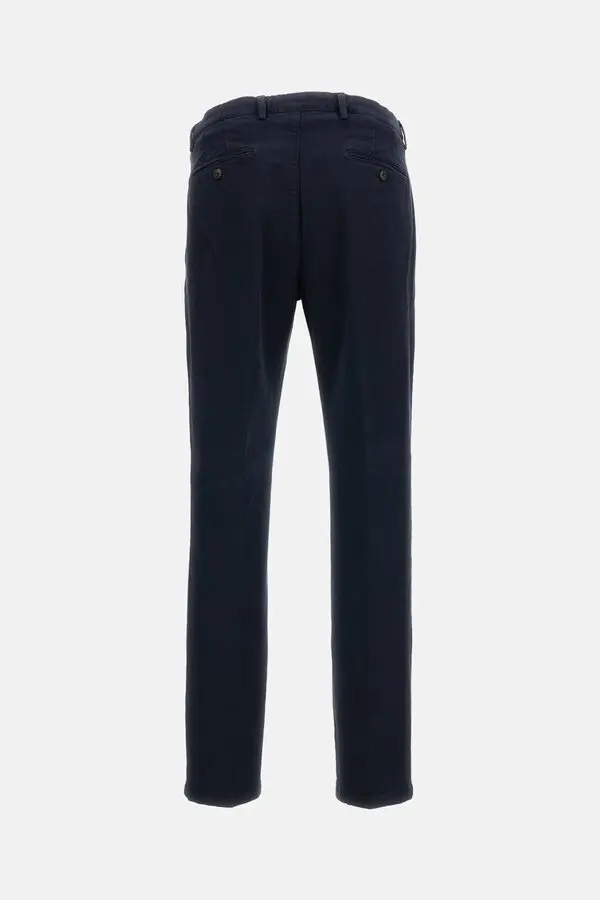 BRIGLIA 1949 Cotton Stretch Trousers - Blu