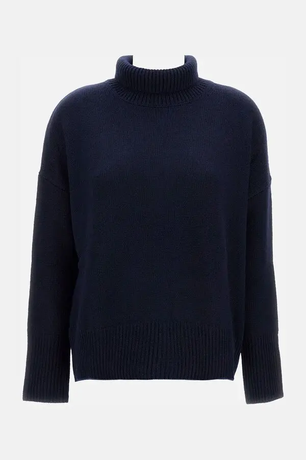 LISA YANG Heidi Cashmere Turtleneck Sweater - Blue