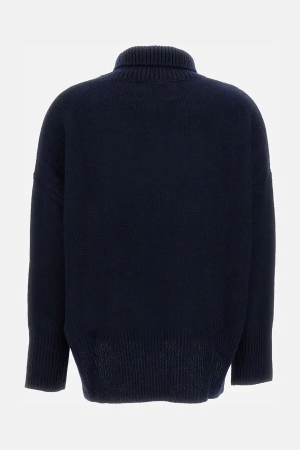 LISA YANG Heidi Cashmere Turtleneck Sweater - Blue