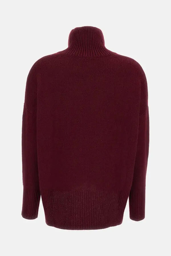 LISA YANG Heidi Cashmere Turtleneck Sweater - Red
