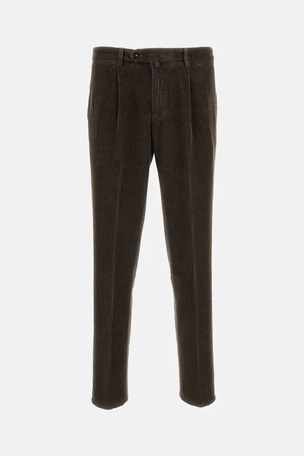 BRIGLIA 1949 Corduroy Stretch Tencel Cotton Pants