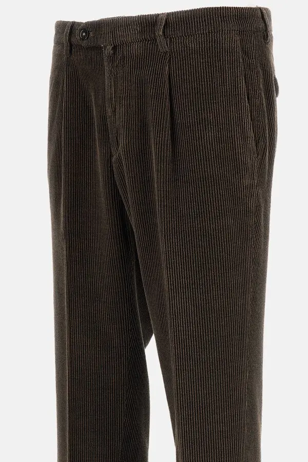 BRIGLIA 1949 Corduroy Stretch Tencel Cotton Pants