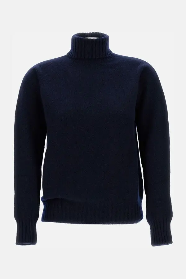 DRUMOHR Wool Turtleneck Sweater - Blue