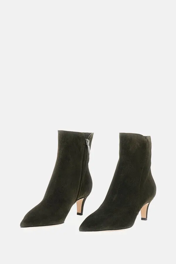 GIANVITO ROSSI Levy Suede Ankle Boots - Verde