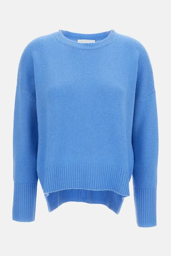 LISA YANG Mila Crew-neck Sweater - Sky Blue
