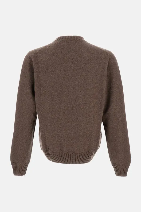 GRAN SASSO Ribbed Cashmere Crew Neck Sweater