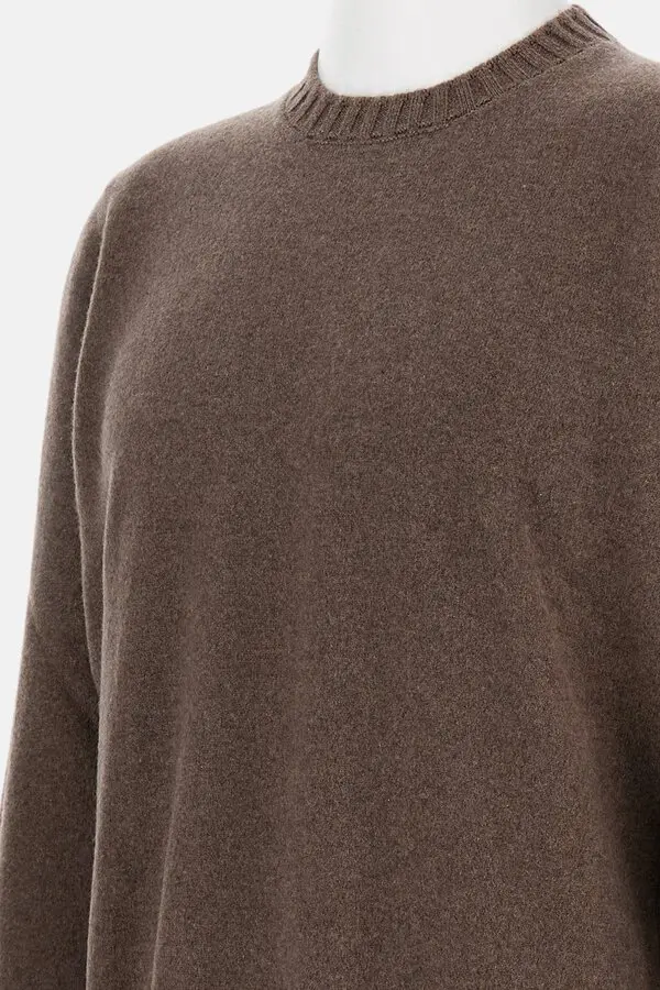 GRAN SASSO Ribbed Cashmere Crew Neck Sweater